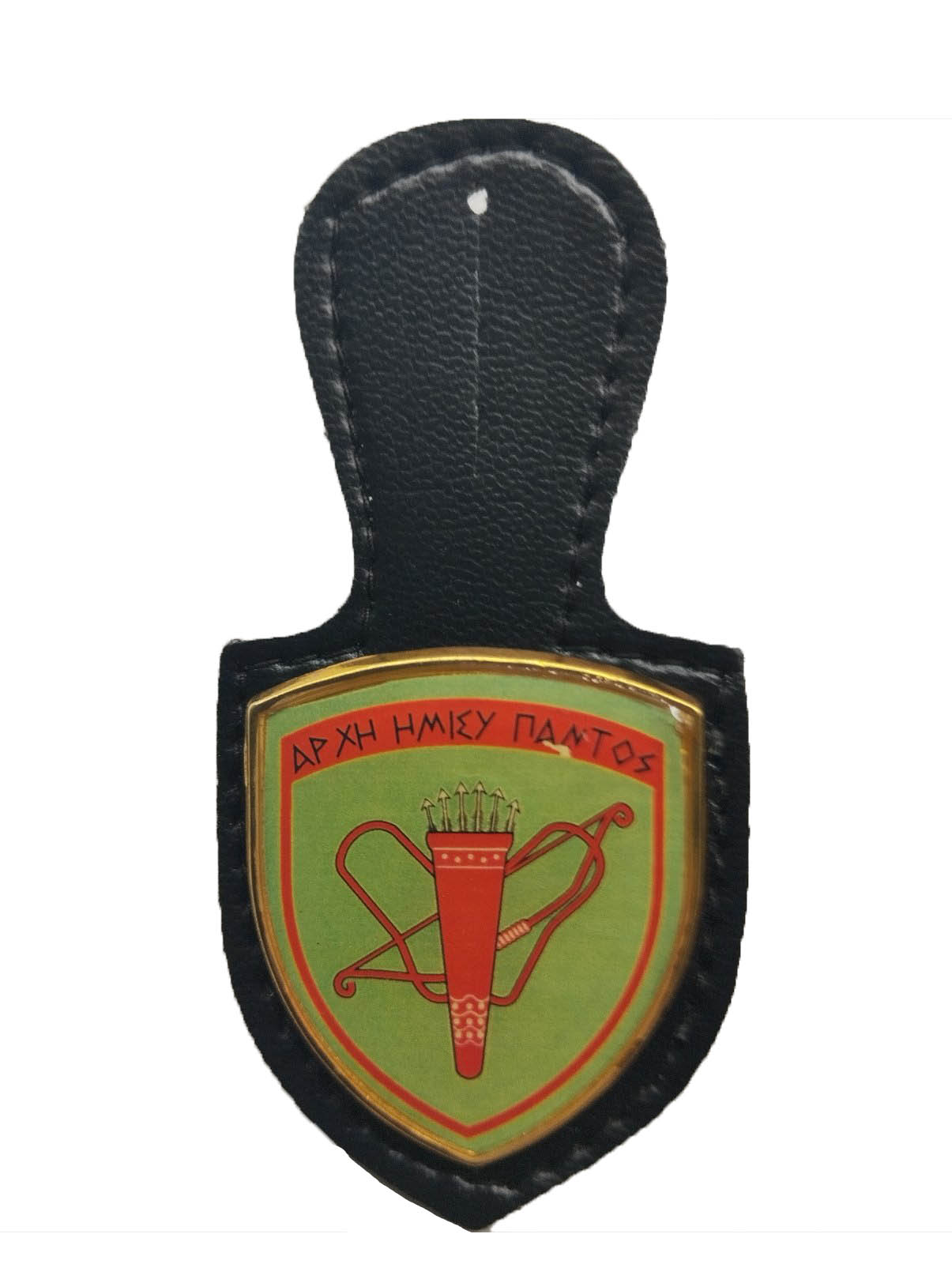 ΣΤΡΑΤΙΩΤΙΚΑ ΕΙΔΗ: ΣΗΜΑ ΣΤΟΛΗΣ ΘΥΡΑΙΟΣ ( ΔΕΡΜΑ ) ( ΥΛΙΚΟΥ ΠΟΛΕΜΟΥ )